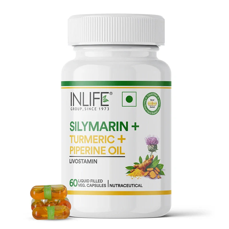 Silymarin Milk Thistle Capsules for Liver Detox | Inlife Silymarin Oil ...